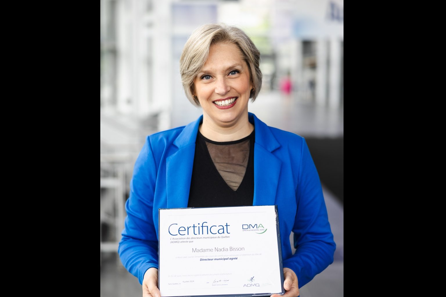 Congrès de l'ADMQ: Nadia Bisson a complété sa formation - Beauce Média